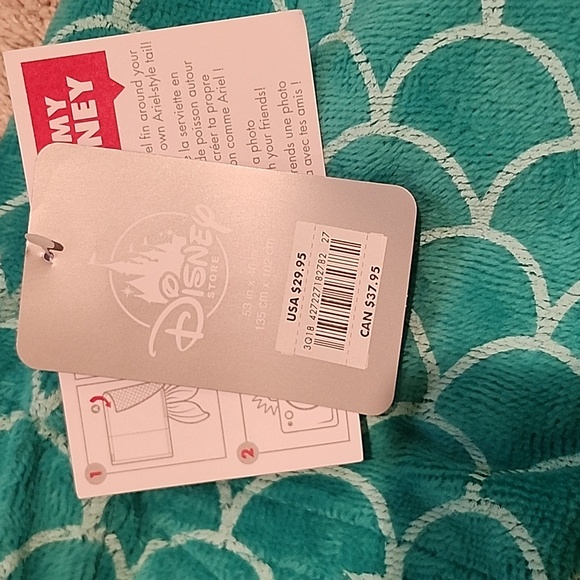 Disney | Swim | Disney Adult Mermaid Tail Ariel Fin Deluxe Towel | Poshmark